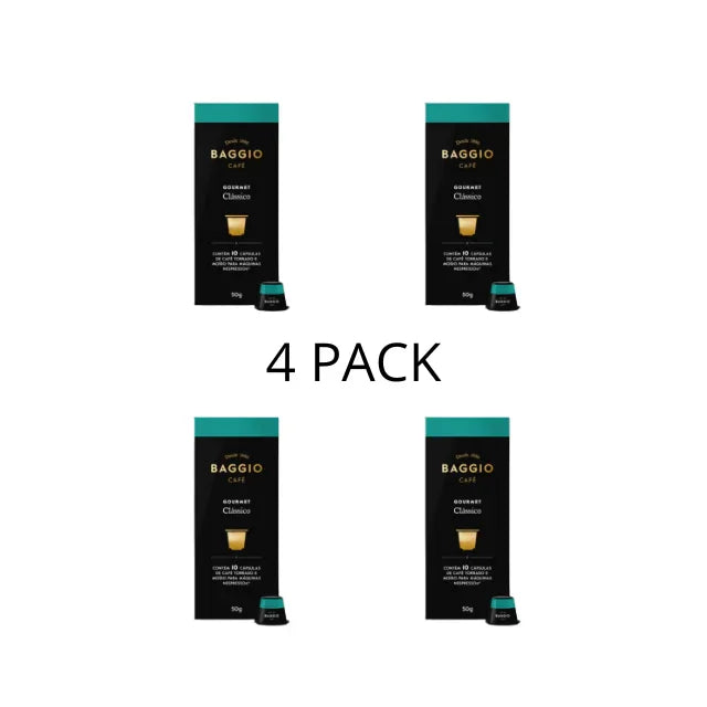 4-Pack Baggio Classic Artisanal Coffee Capsules - Medium Roast Arabica ...