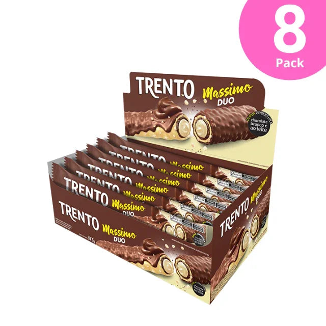 Paquete de 8 Trento Massimo Duo Chocolate Wafer – Delicia de Vainilla ...