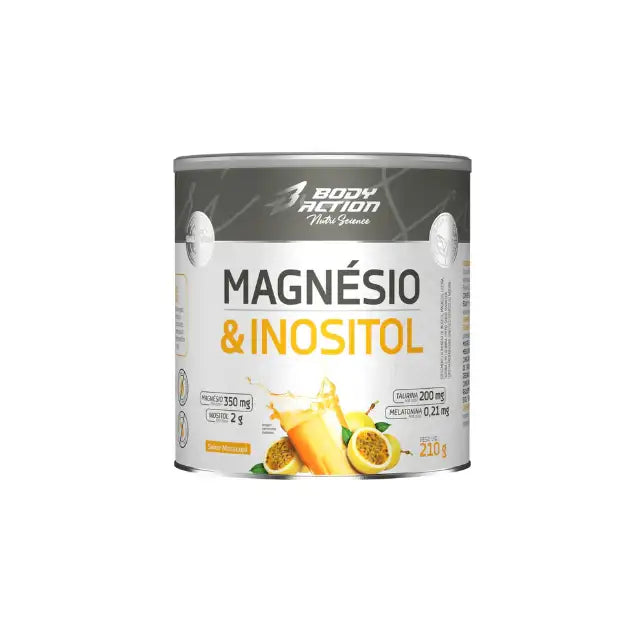 BodyAction Magnesium & Inositol Powder for Restful Sleep | 7.41 oz (210g)