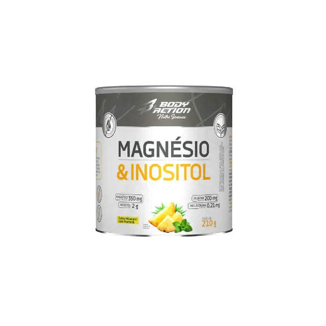 BodyAction Magnesium & Inositol Powder for Restful Sleep | 7.41 oz (210g)